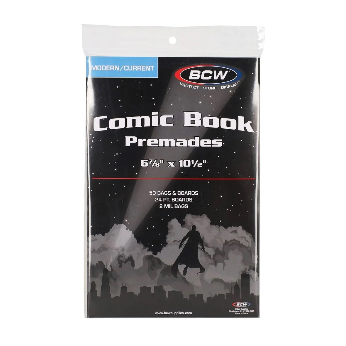 BCW Premade Current Comic Bag and Board - Pack of 50 | Green Rock Comics