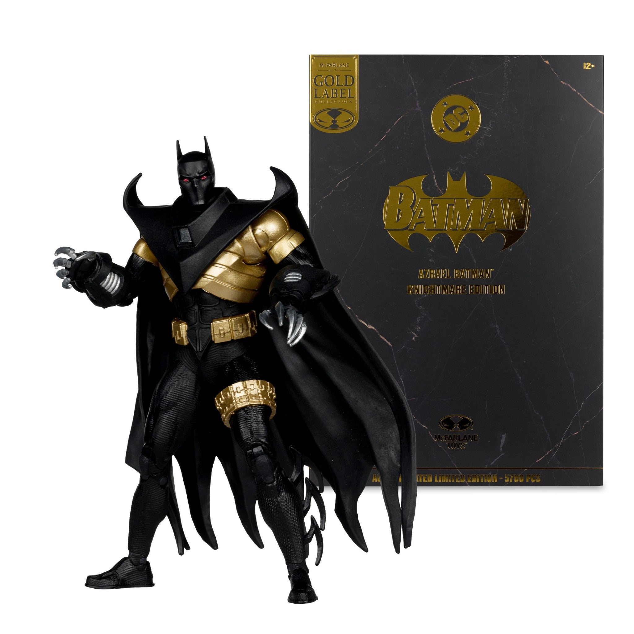 DC Multiverse Batman Knightfall Azrael Batman Knightmare Edition Gold ...