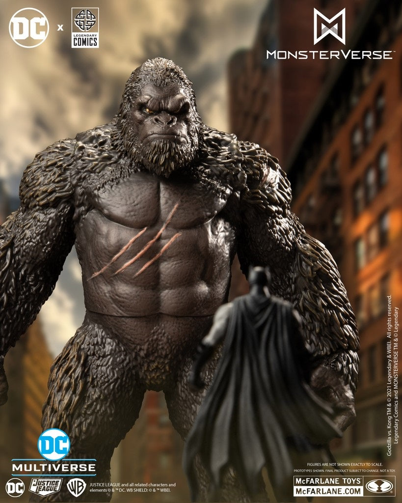 DC Multiverse Legendary Comics Monsterverse Batman vs King Kong 2 Pack ...