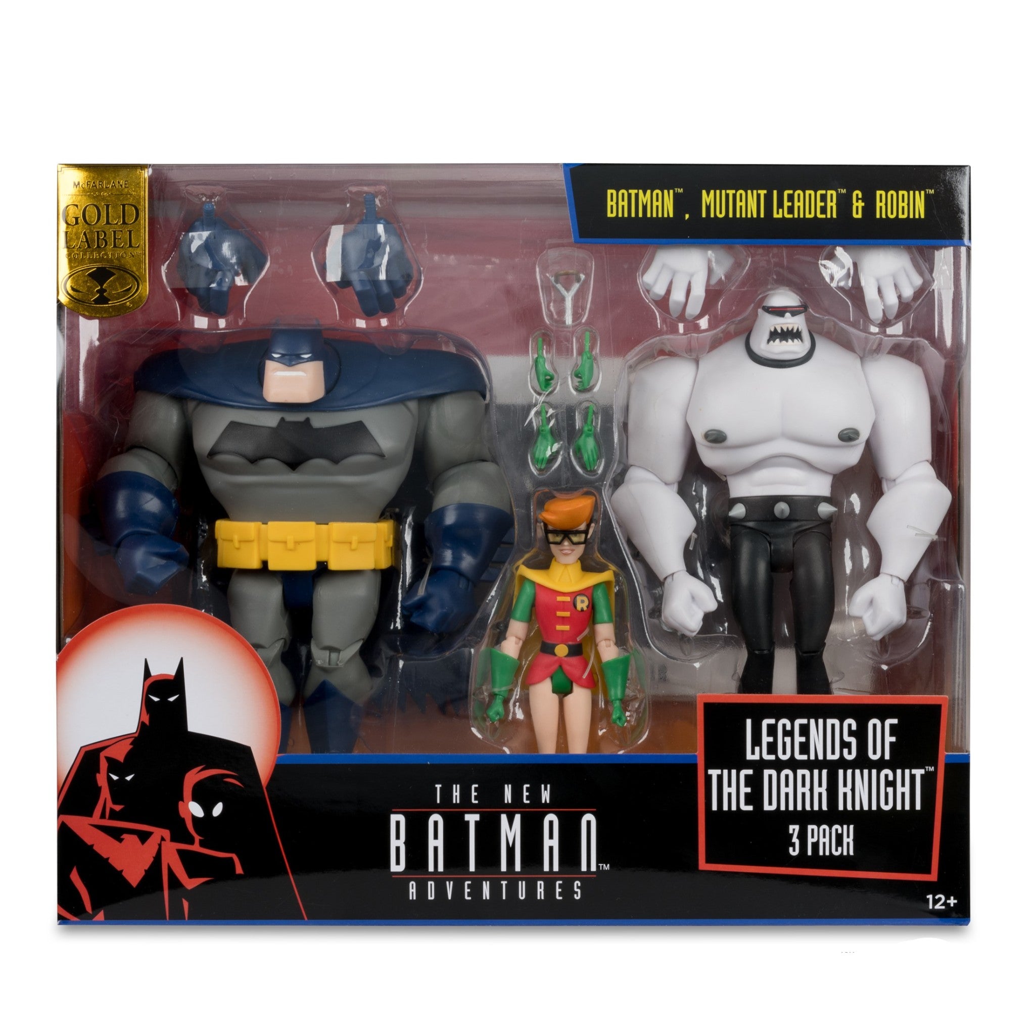 DC Direct New Batman Adventures Batman Mutant Leader & Robin 3 Pack ...