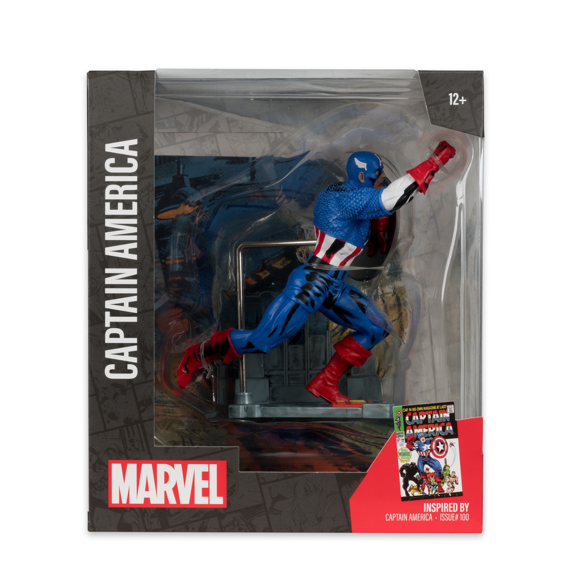 Marvel Captain America 1:10 Scale Captain America #100 - McFarlane Toy ...