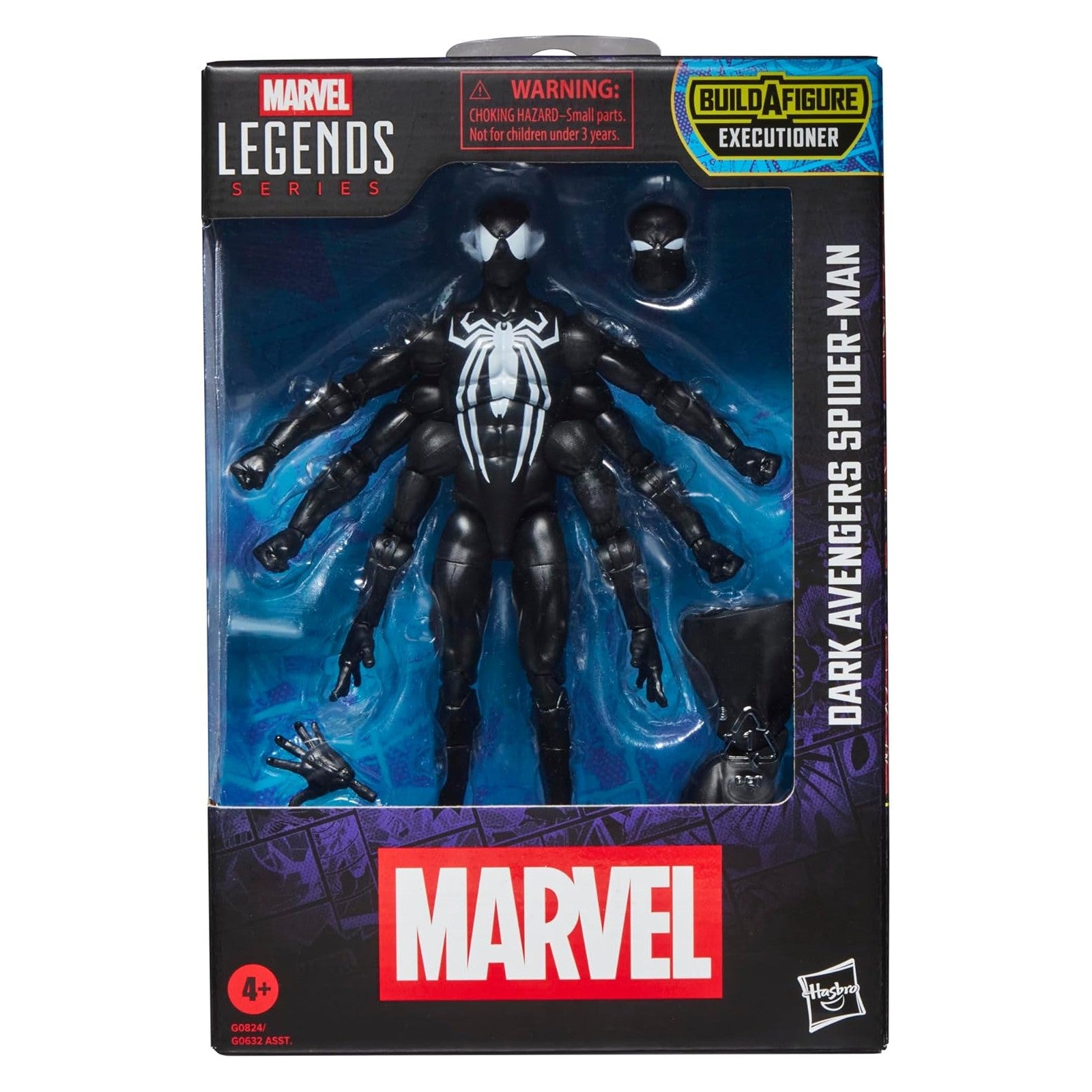 Marvel Legends Executioner BAF 6" Dark Avengers Spider-Man | Green Rock ...