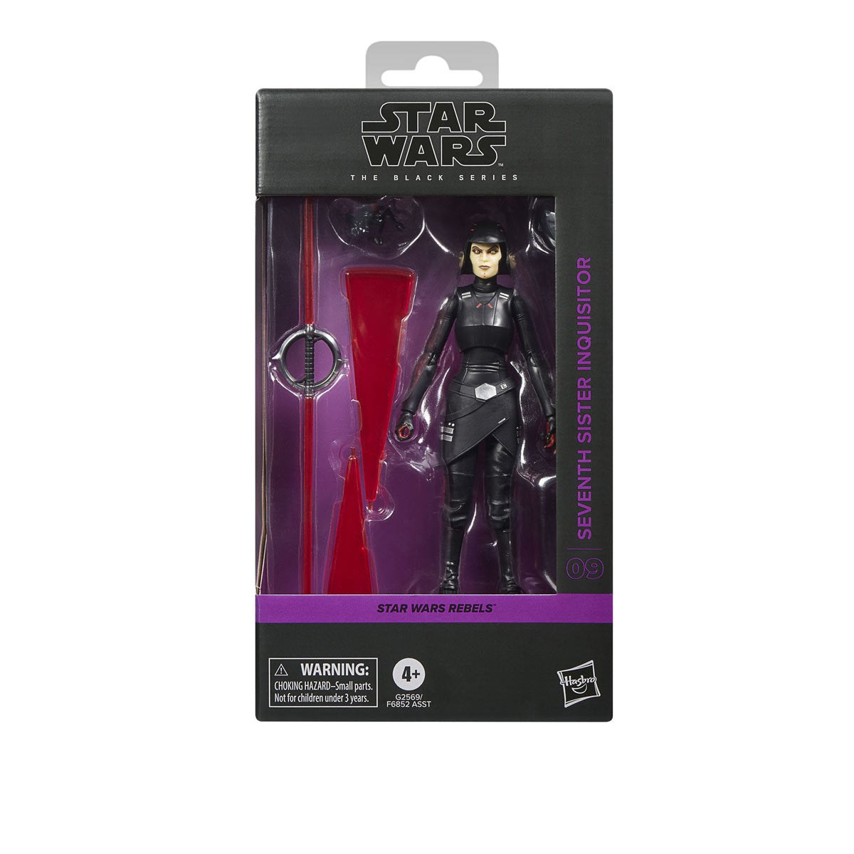 Star Wars Black Series 6" Rebels Seventh Sister Inquisitor | Green Rock ...