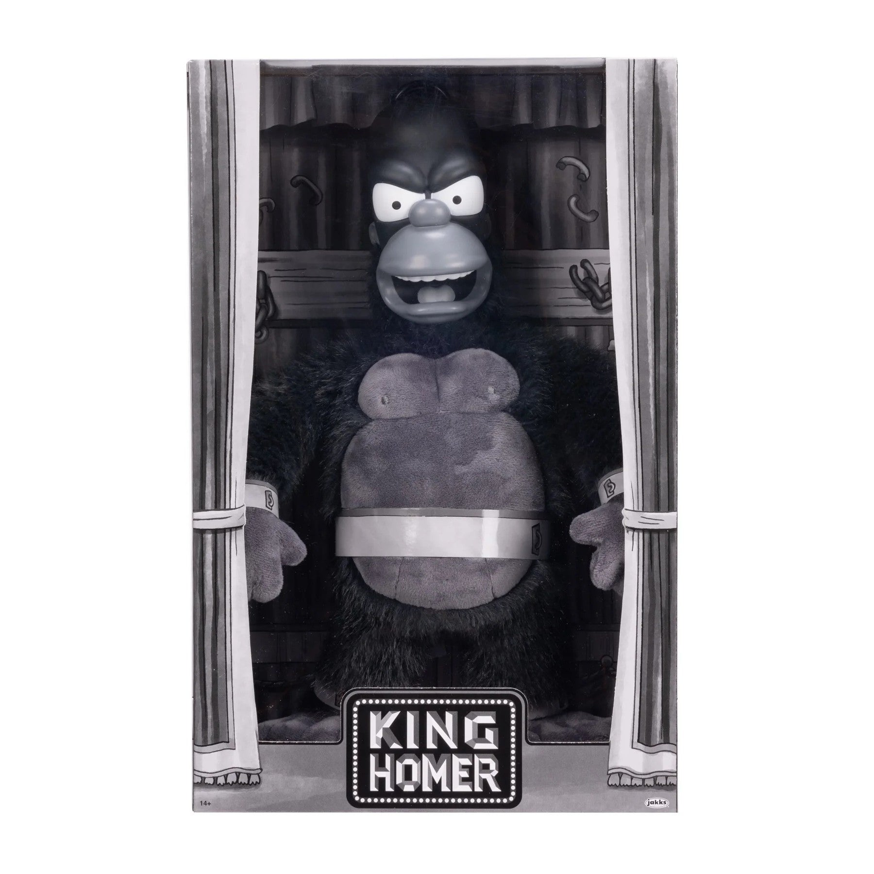 The Simpsons 16" King Homer Premium Soft Plush Figure - JAKKS Pacific ...