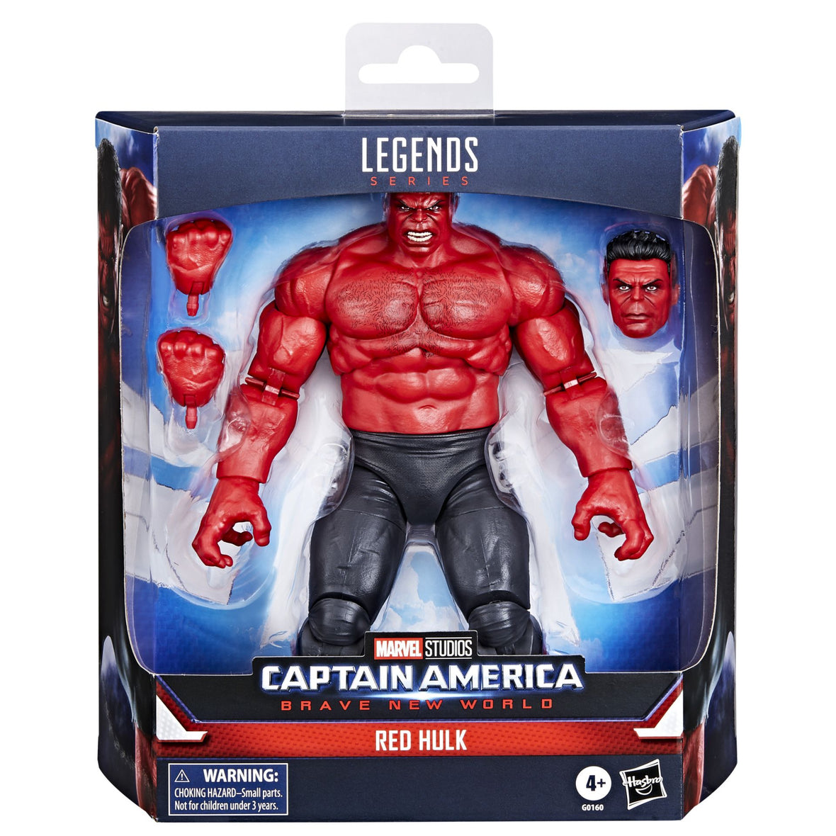 Marvel Legends 6" Captain America Brave New World Red Hulk | Green Rock ...