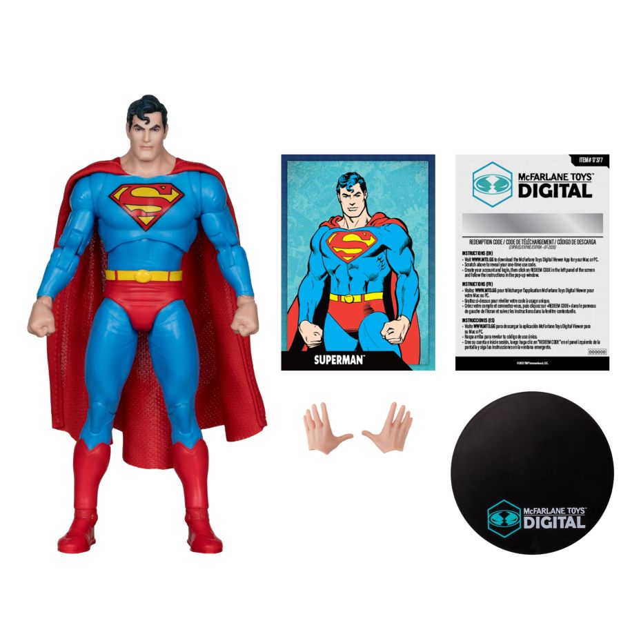 DC Multiverse Superman Silver Age - McFarlane DC Direct Digital | Green ...