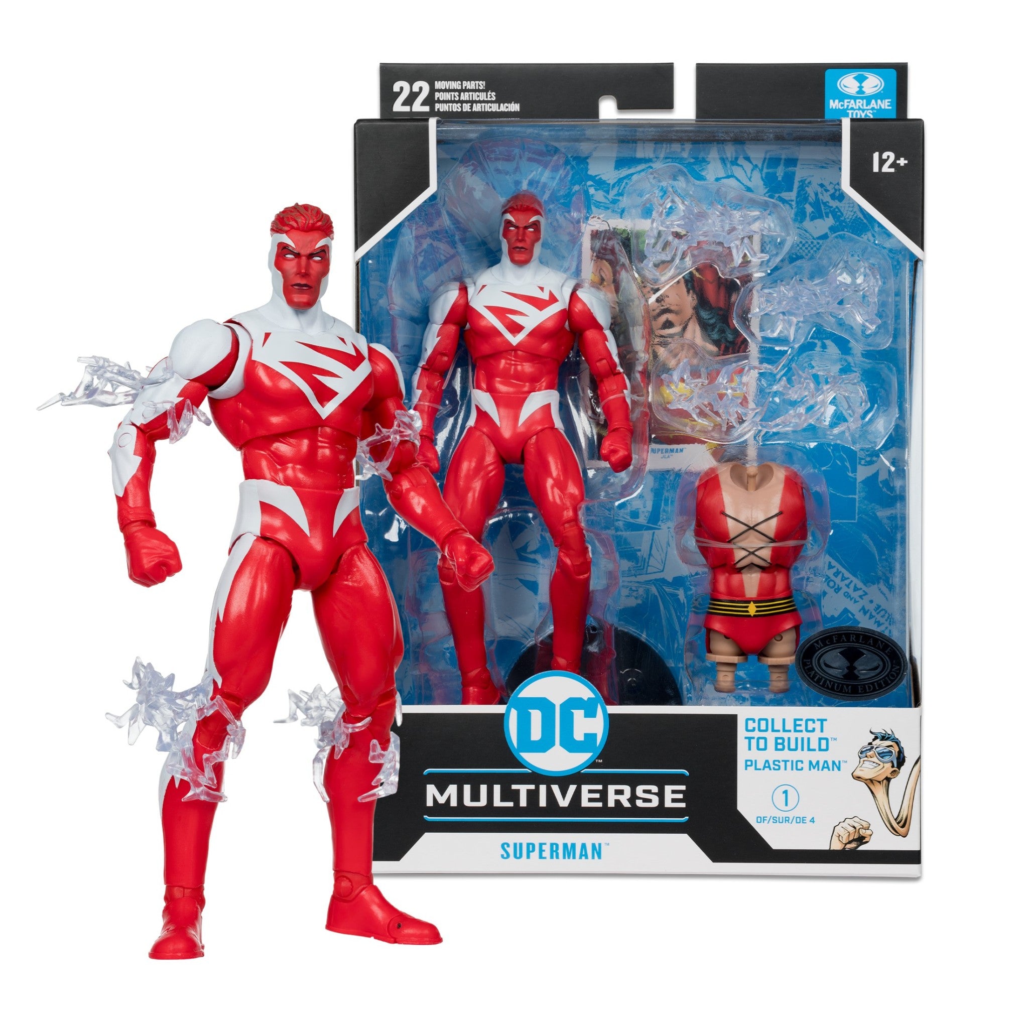 DC Multiverse JLA Superman BAF Plastic Man PLATINUM - McFarlane Toys ...
