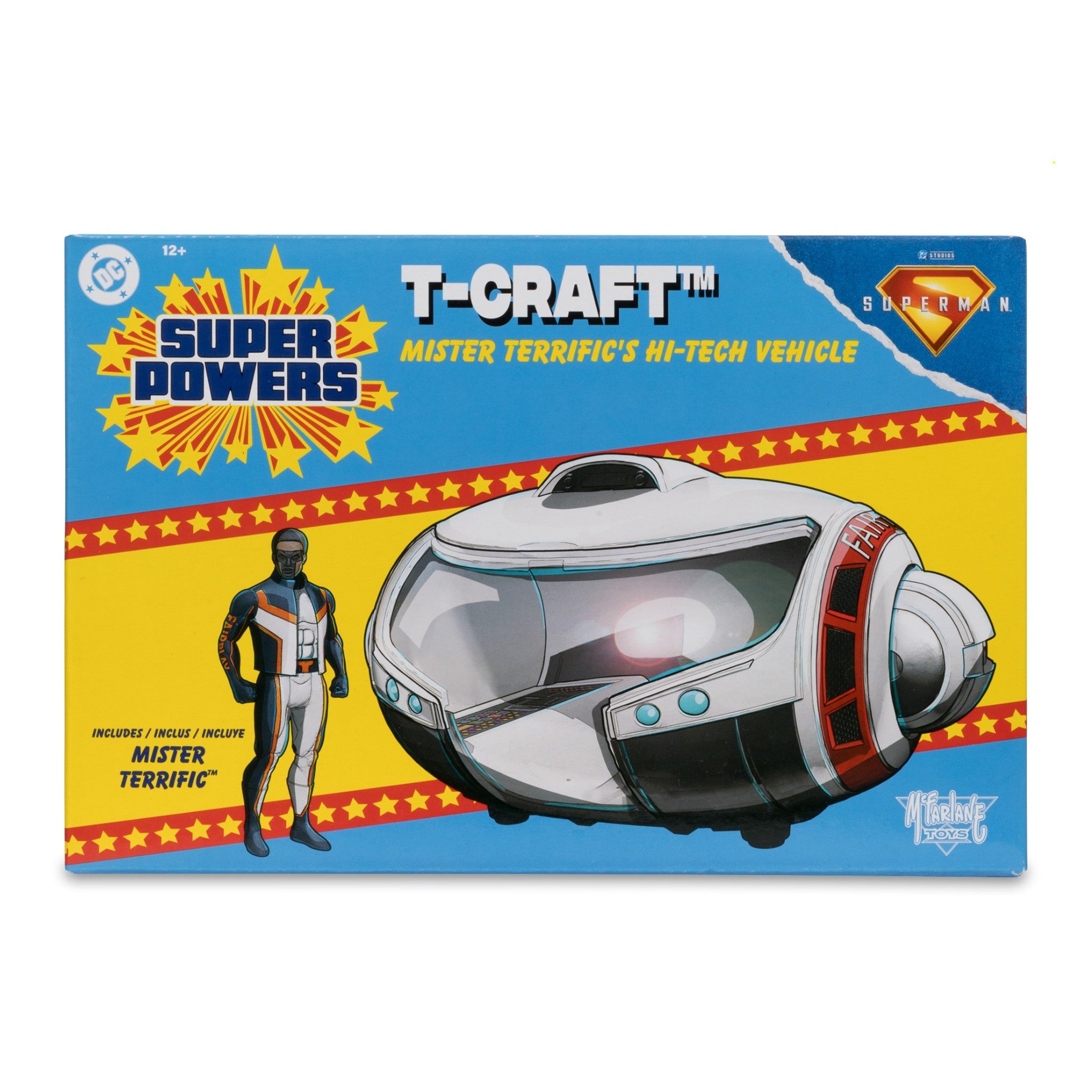 DC Direct Super Powers 2025 Superman Legacy T-Craft Vehicle & Mr Terri ...