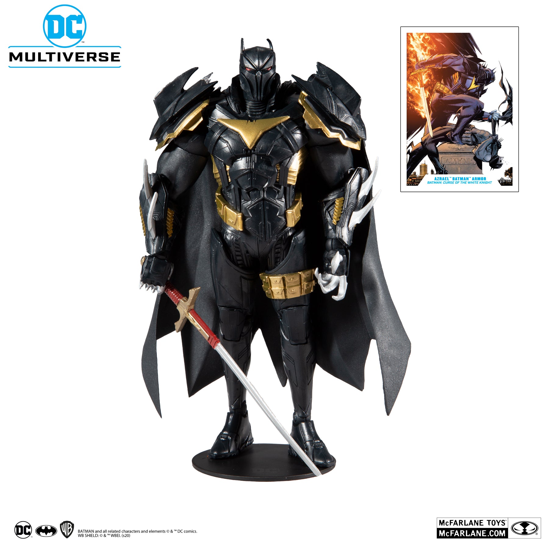 DC Multiverse White Knight Azrael Batman Armor - Azbat - McFarlane Toy ...