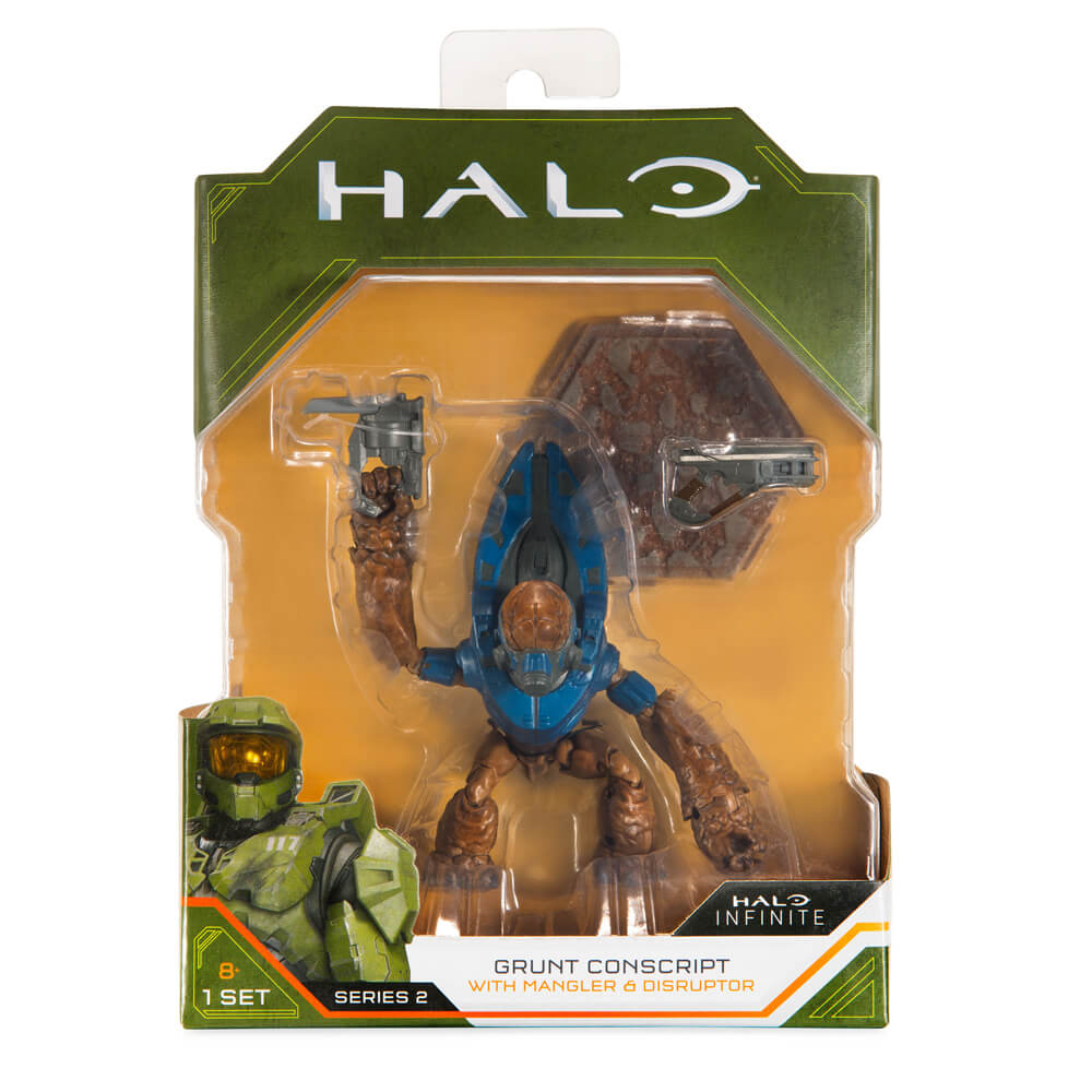Halo Infinite Grunt Conscript 4" Core Action Figure - Series 2 | Green ...
