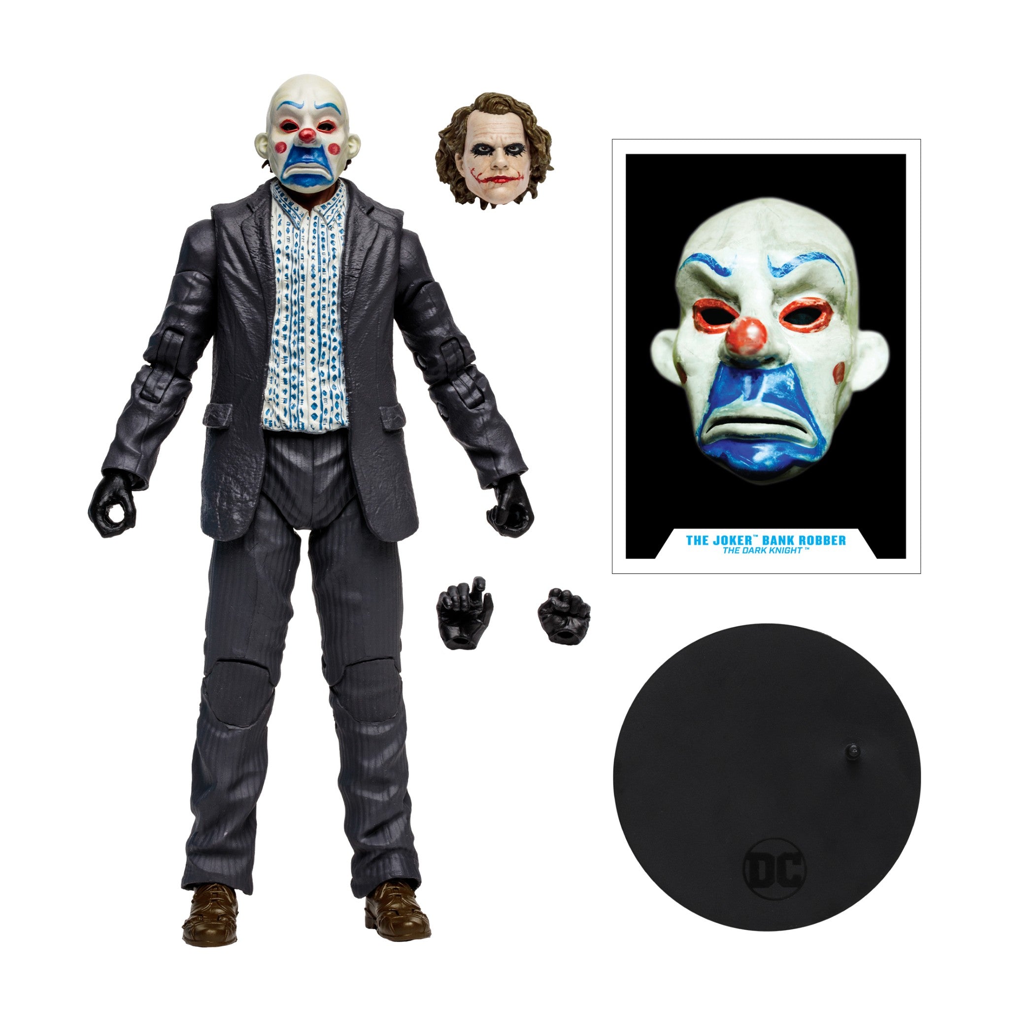 DC Multiverse Dark Knight Joker Bank Robber Gold Label - McFarlane Toy ...