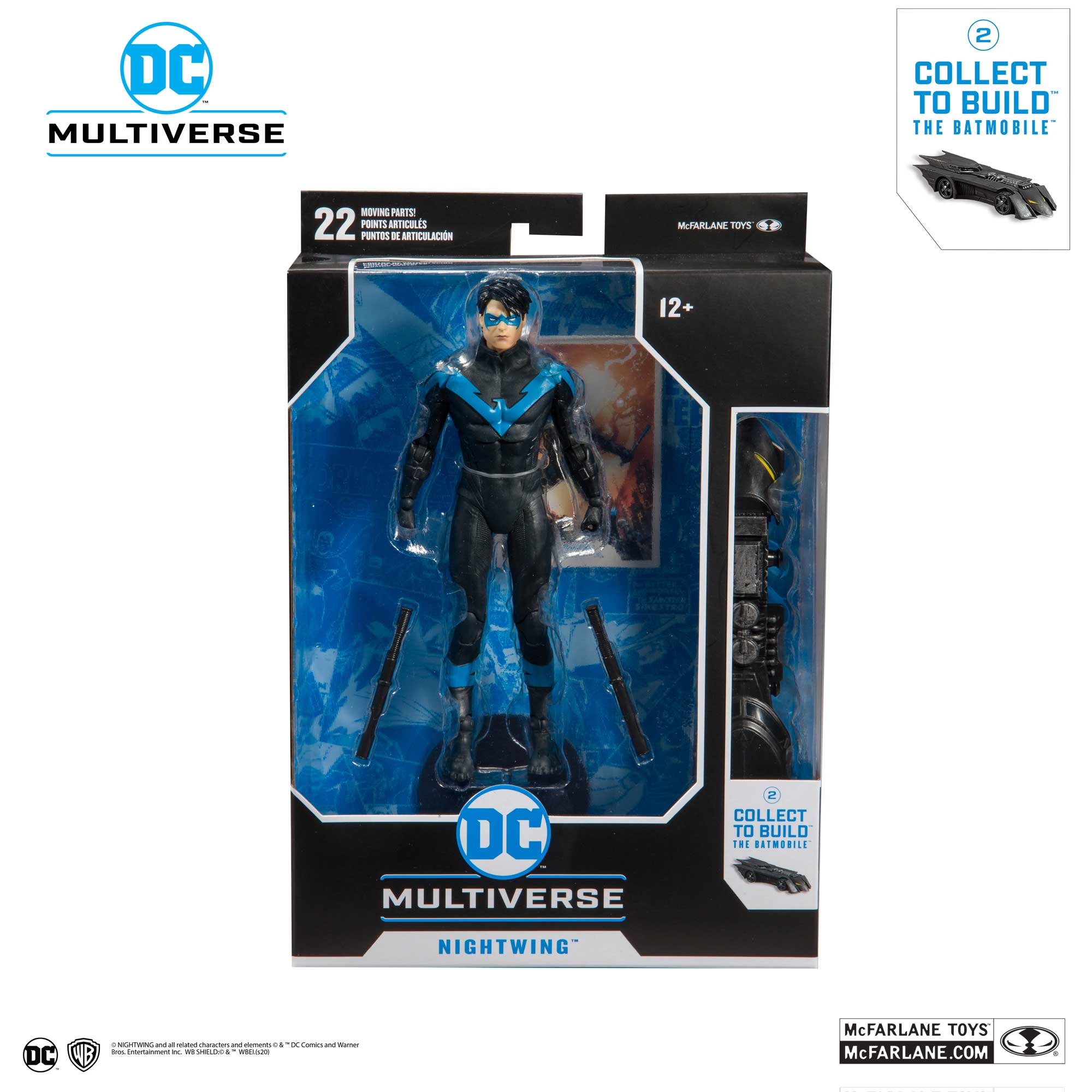 DC Multiverse Nightwing Build-a-Batmobile - McFarlane Toys | Green Rock ...
