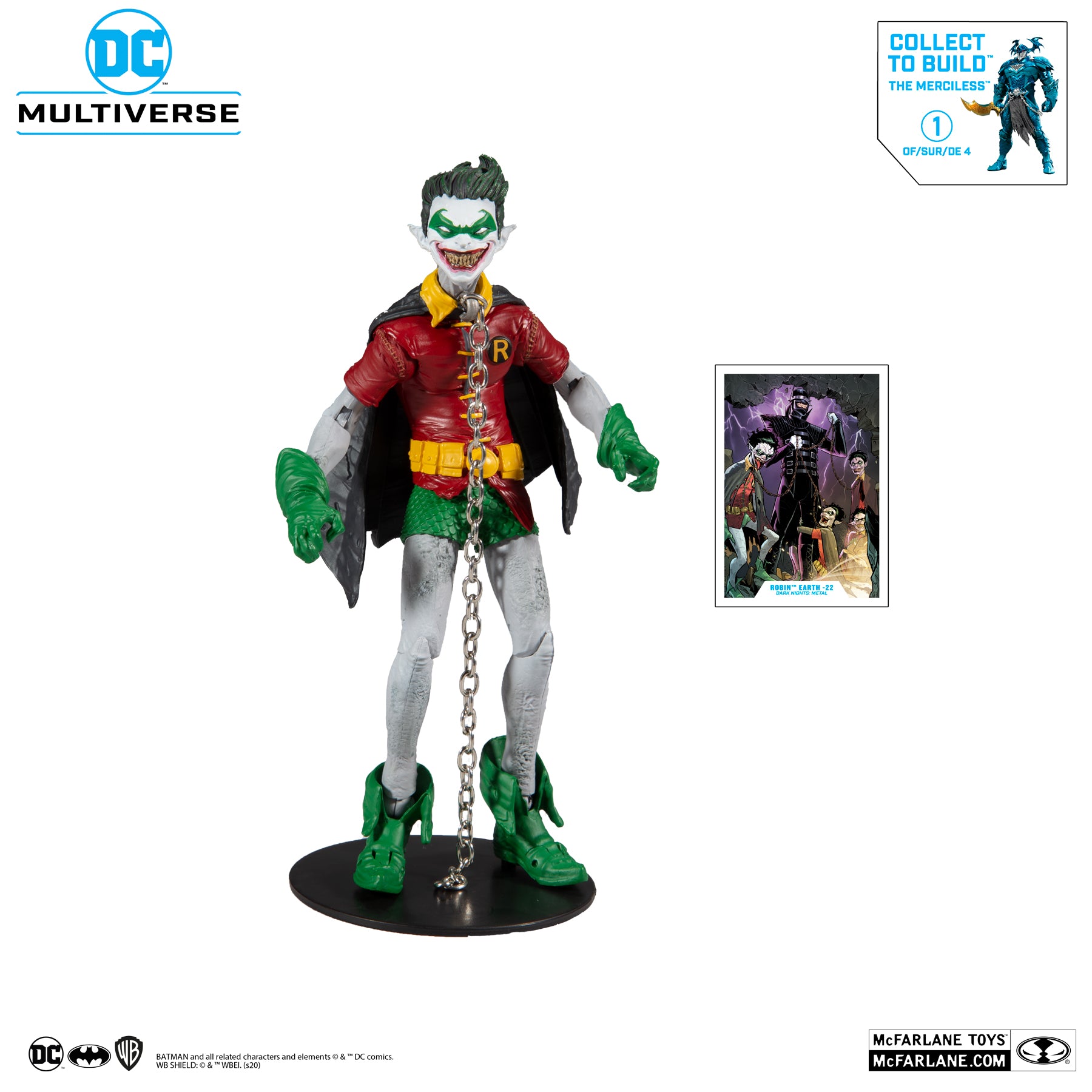 DC Multiverse Robin Crow Dark Nights Metal Build-a Merciless - McFarla ...